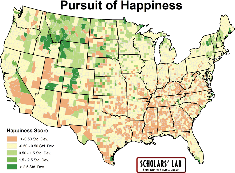 Map of Happiness—VIRGINIA Magazine
