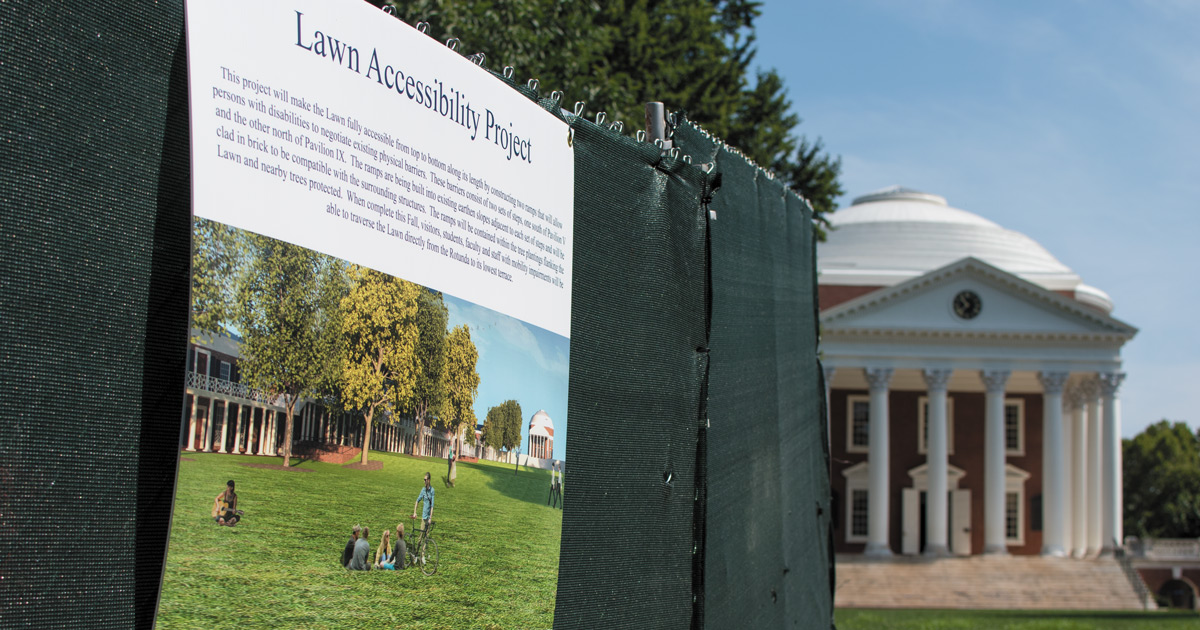 Ramps Tilt Lawn Toward Better Access—VIRGINIA Magazine