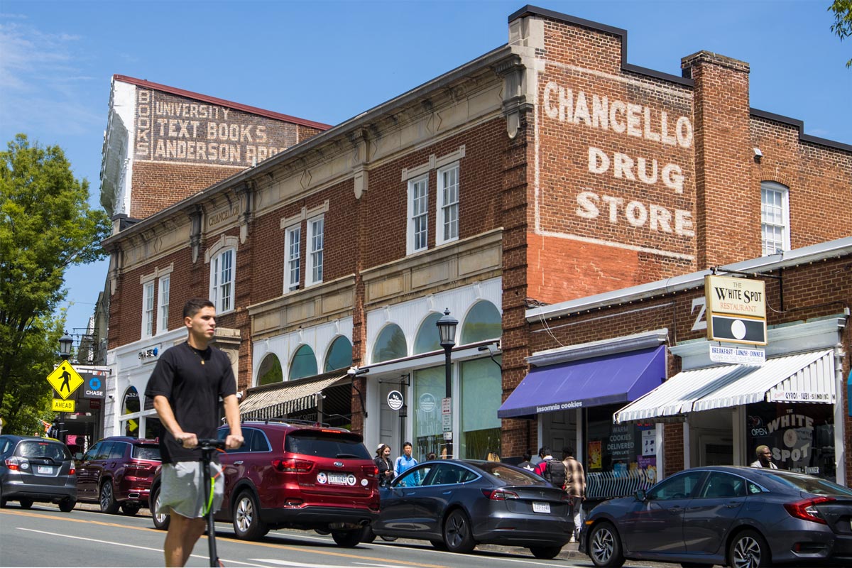 See how familiar spots on Grounds have changed over the years ...