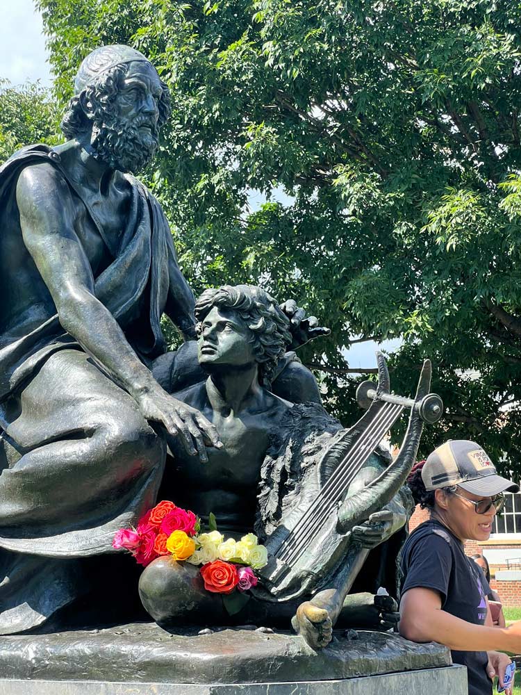 Lawn Hate Crime: Noose On Homer Statue Summons FBI—VIRGINIA Magazine